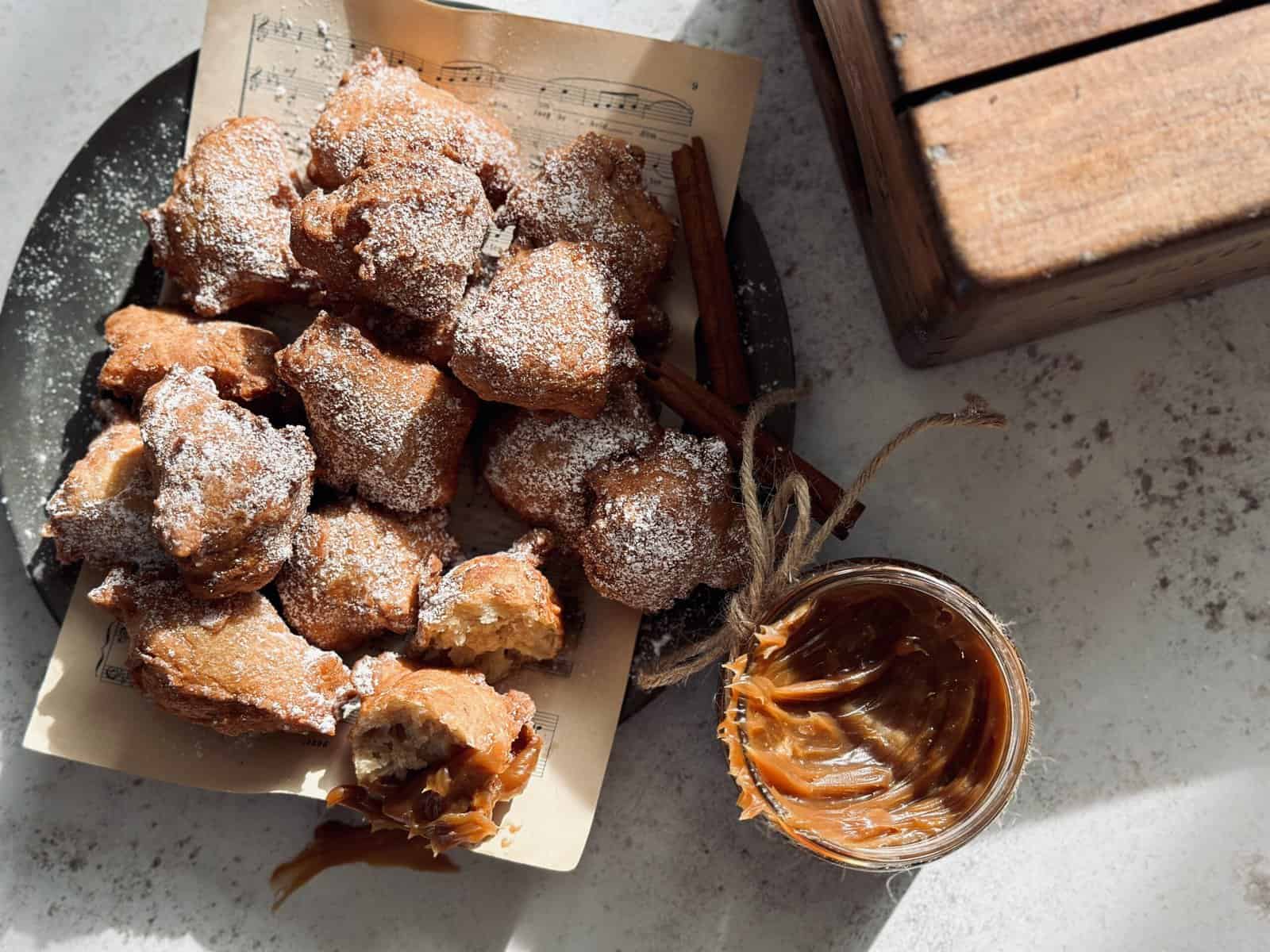 10-Minute Fried Donut Bites With Burnt Caramel Sauce