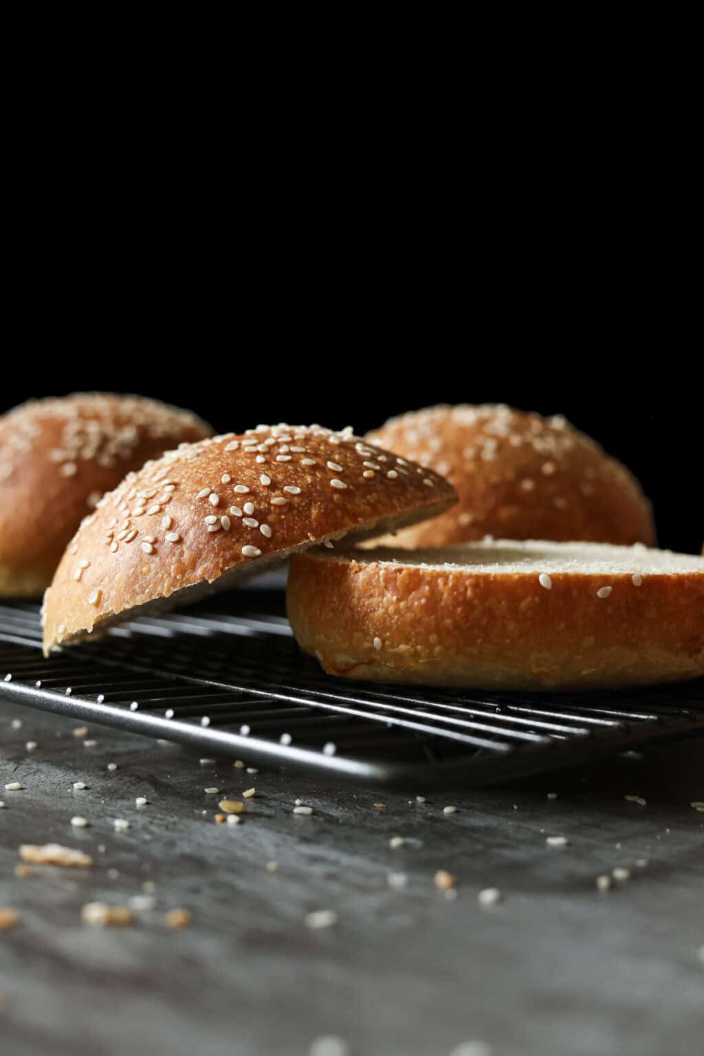 Long Fermented Sourdough Brioche Burger Buns - A pinch of Zest