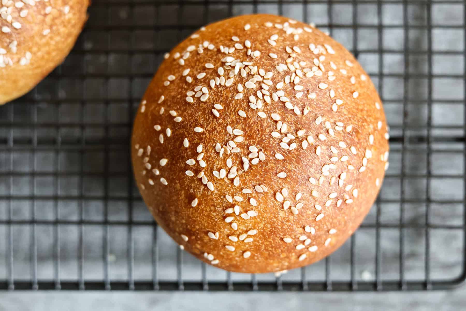 Long Fermented Sourdough Brioche Burger Buns - A pinch of Zest